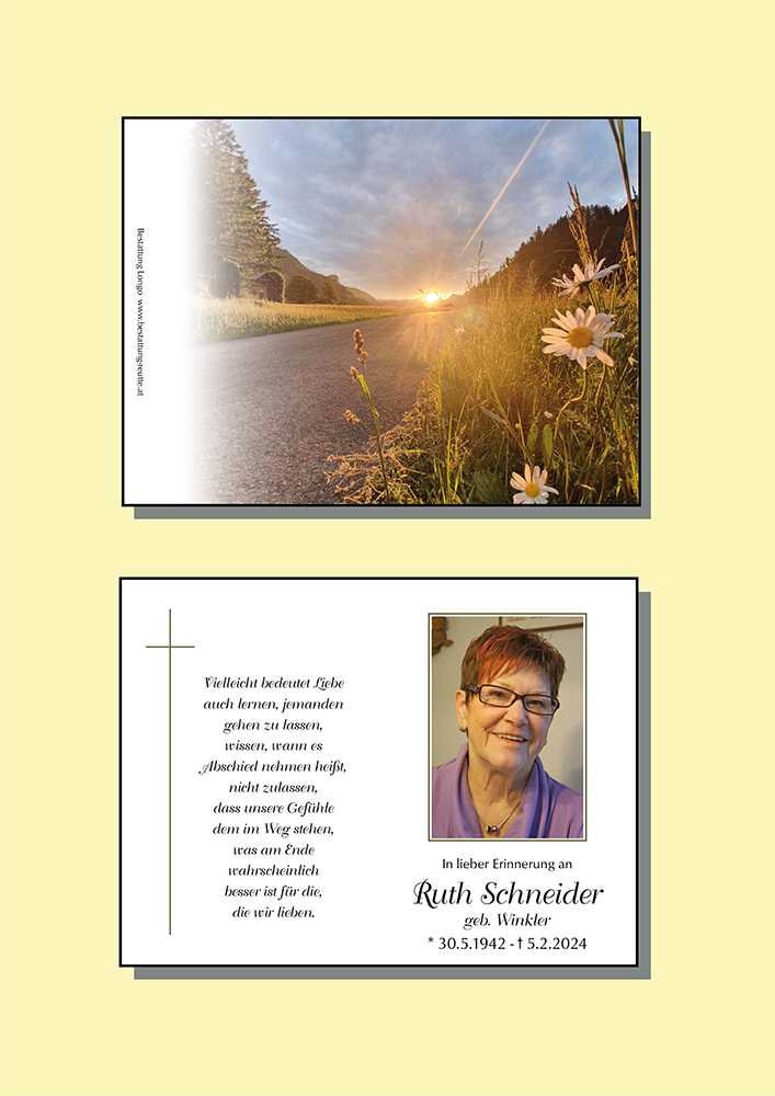 Ruth Schneider - Bestattung LONGO