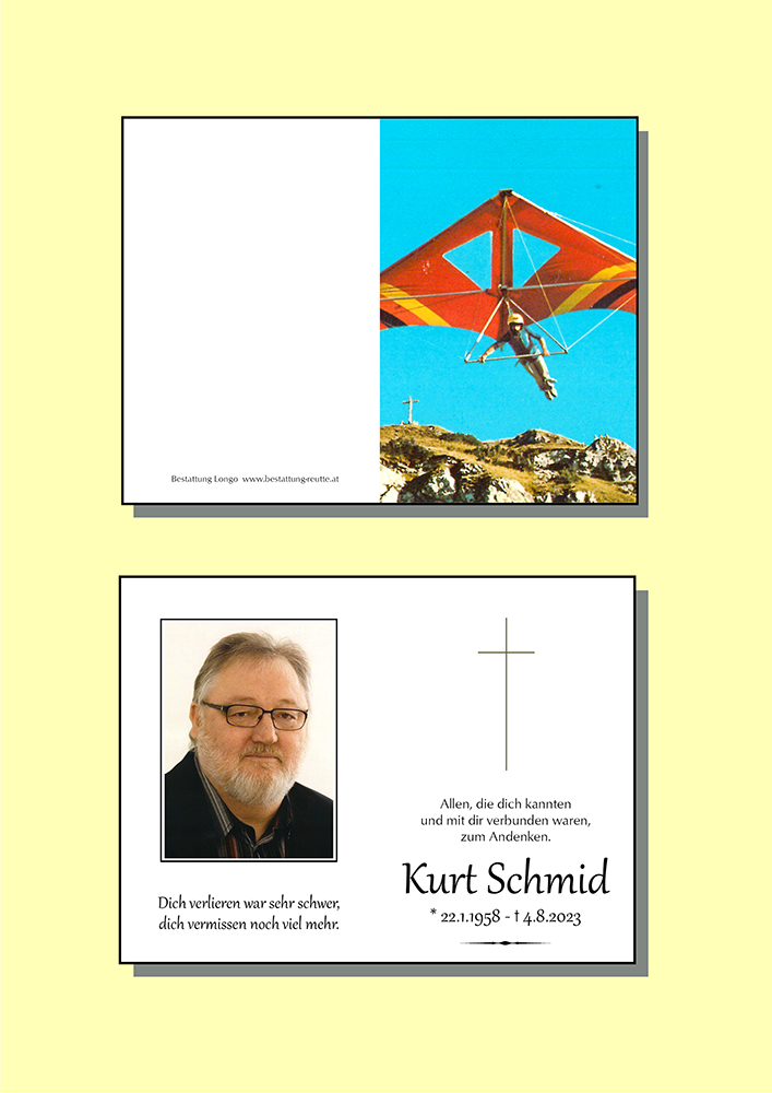Kurt Schmid - Bestattung LONGO