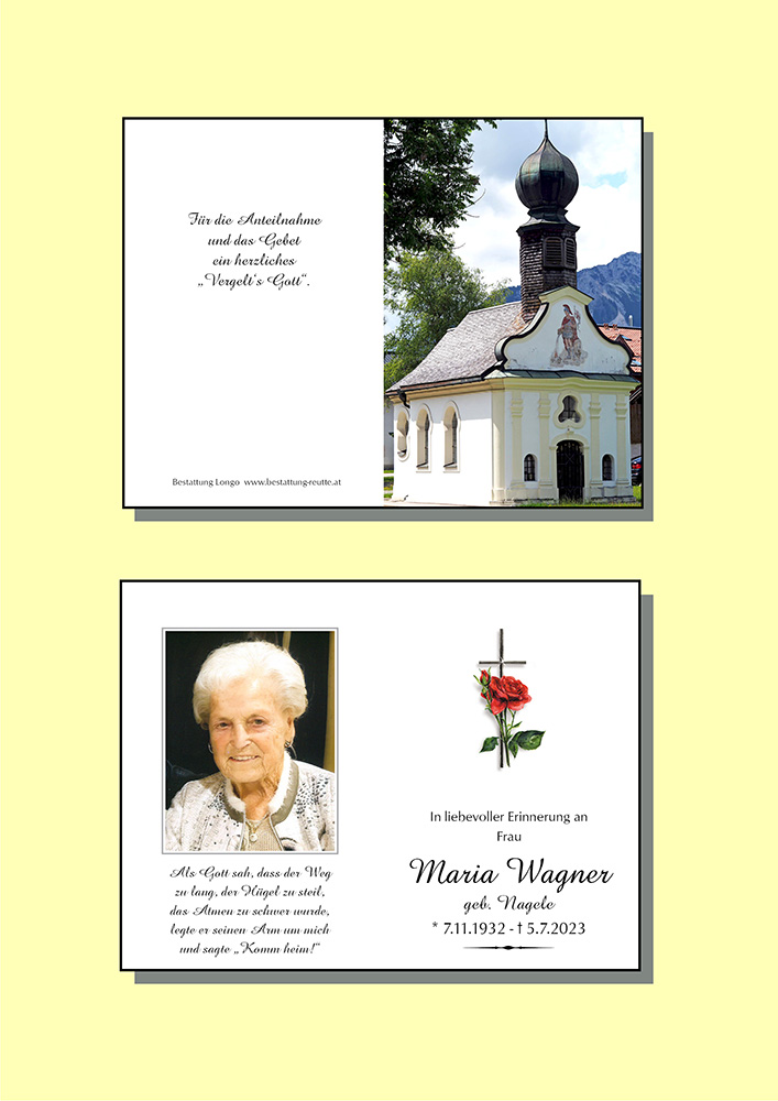 Maria Wagner - Bestattung LONGO