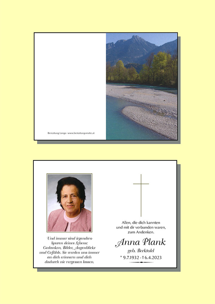 Anna Plank - Bestattung LONGO