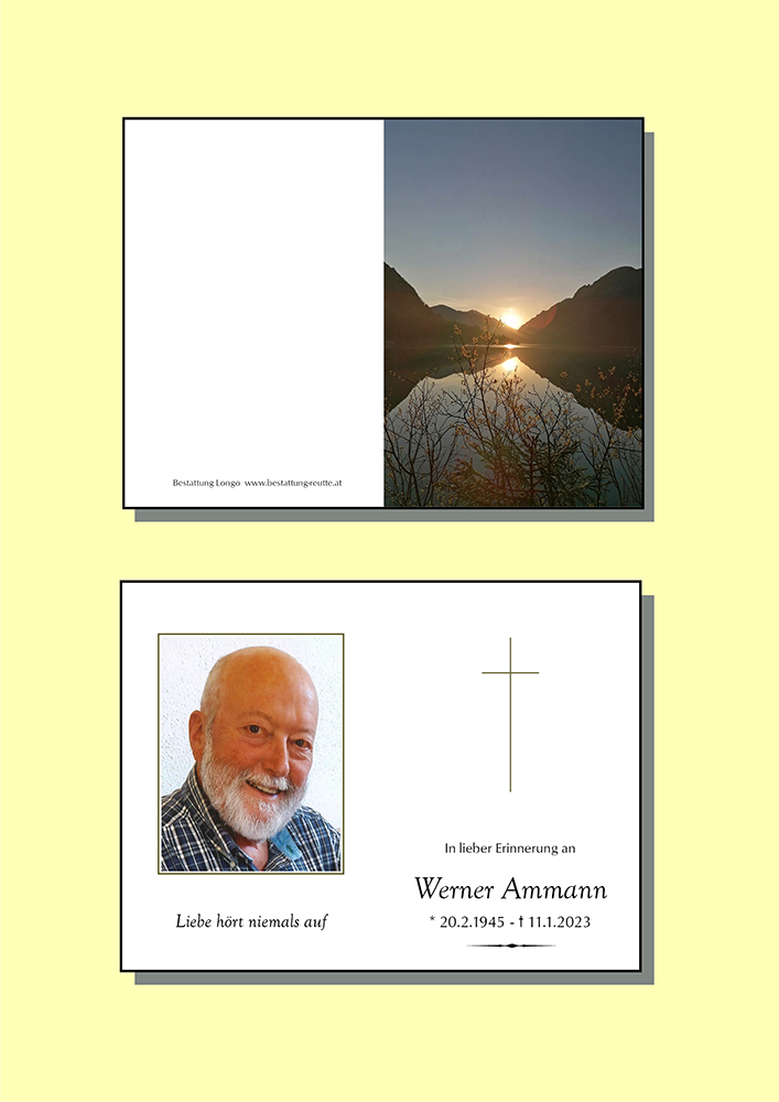 Werner Ammann - Bestattung LONGO
