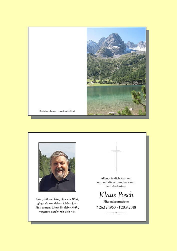 Klaus Posch - Bestattung LONGO