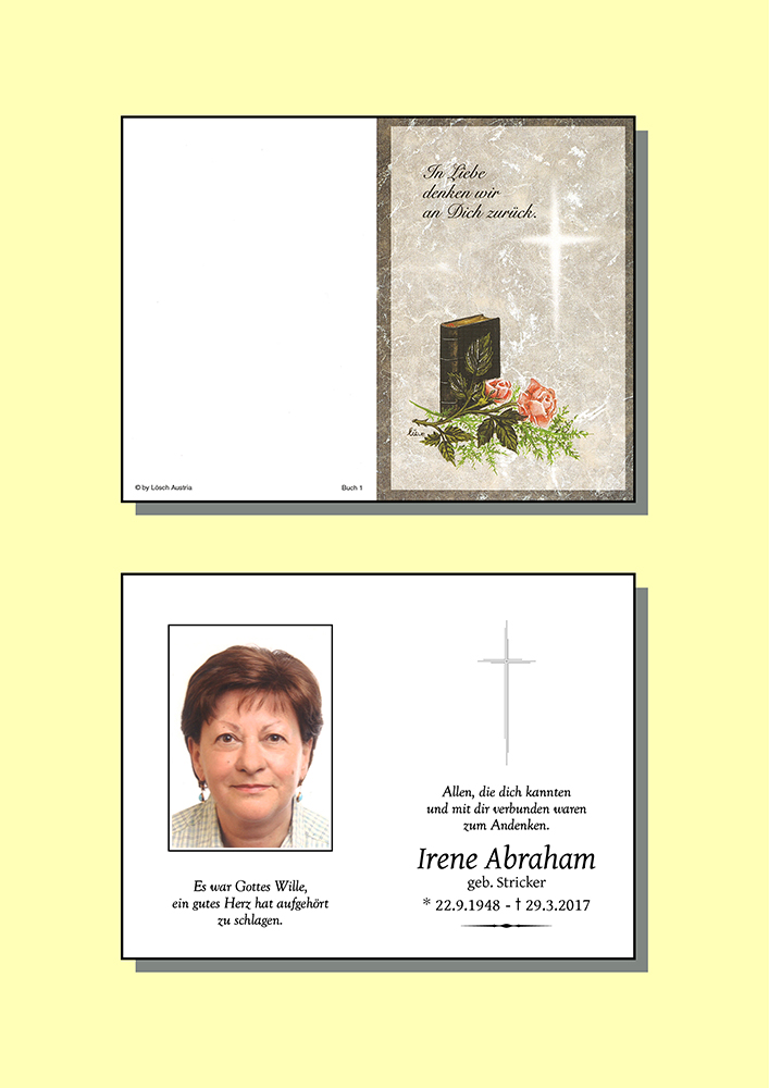 Irene Abraham - Bestattung LONGO