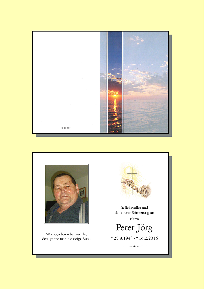 Peter Jörg - Bestattung LONGO