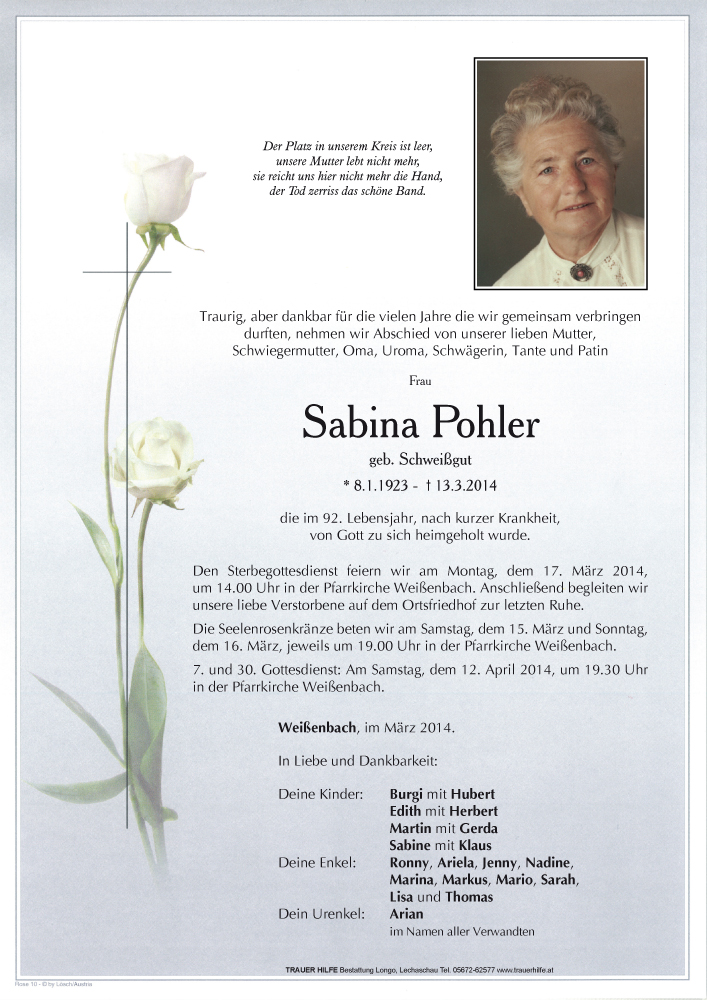 Sabina Pohler